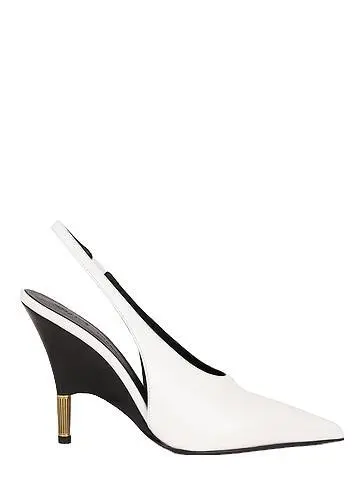 Khaite Bella 100 Slingback Pump - Chalk
