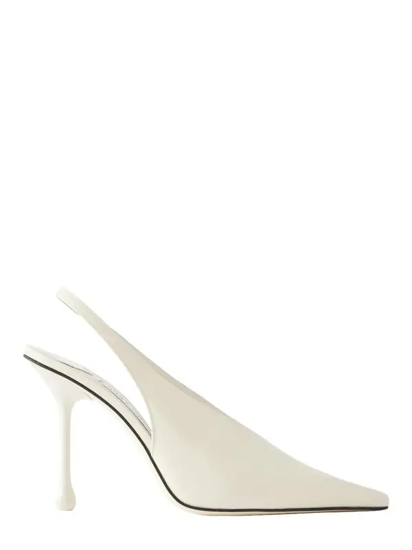JIMMY CHOO Isa Patent-leather Pumps - Neutrals