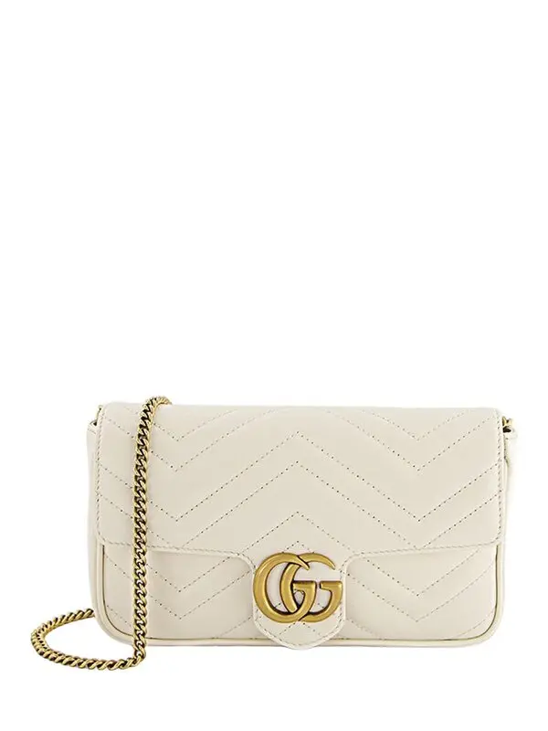 Gucci Gg Marmont Mini Bag - White