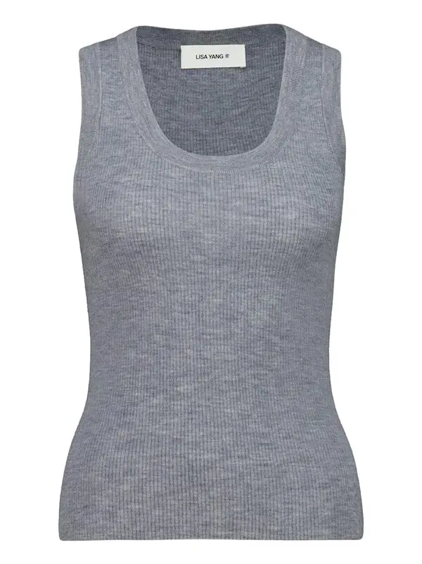 LISA YANG Ina Cashmere Tank Top - Grey