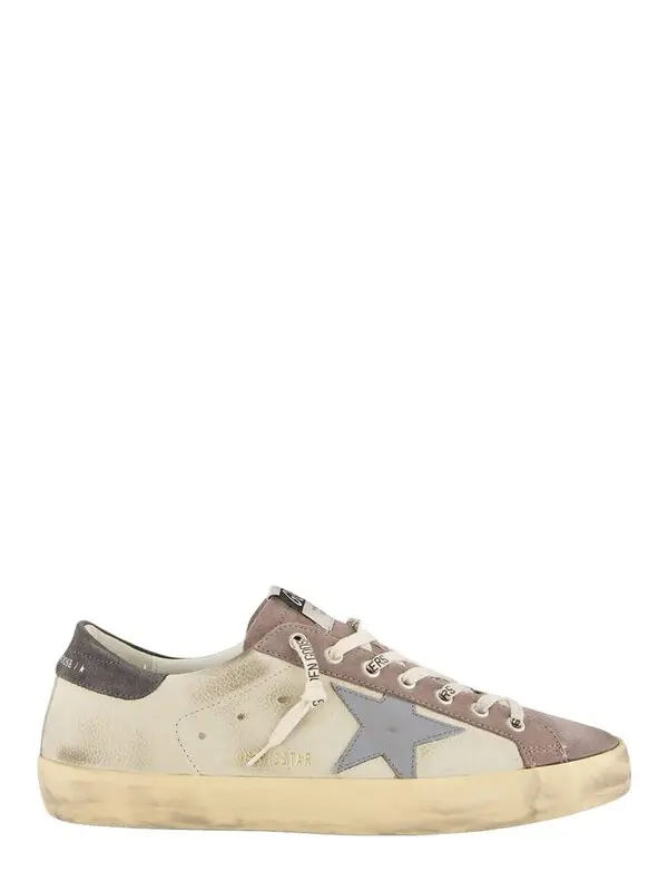 GOLDEN GOOSE Super-star Leather Sneakers - Grey