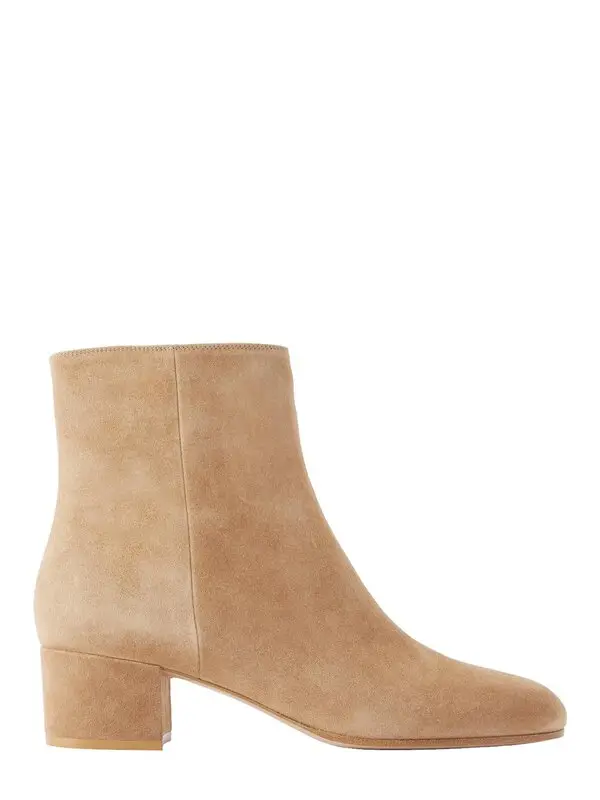 GIANVITO ROSSI Joelle 45 Suede Ankle Boots - Brown