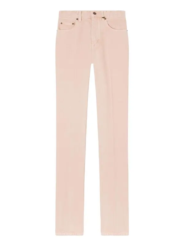 Chloé High-rise Slim-leg Jeans - Pastel Pink