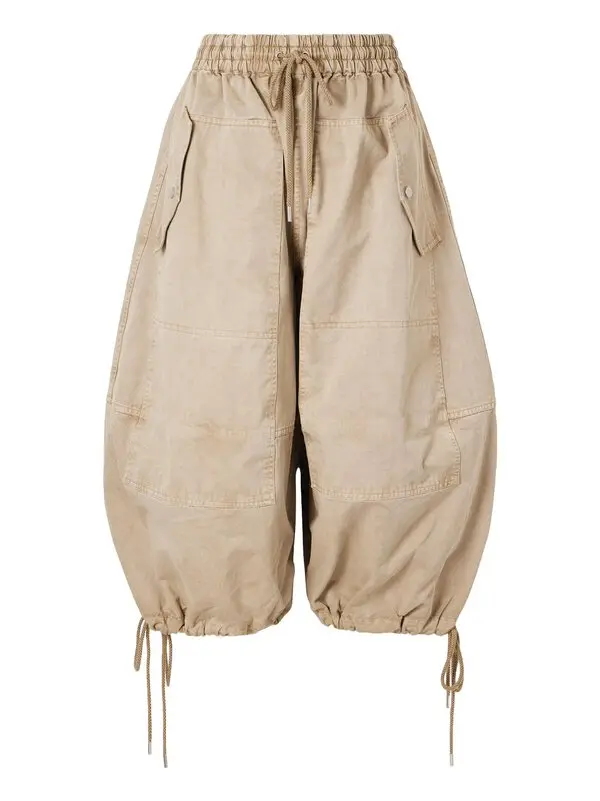 Co Wide-leg Cotton Pants - Neutrals