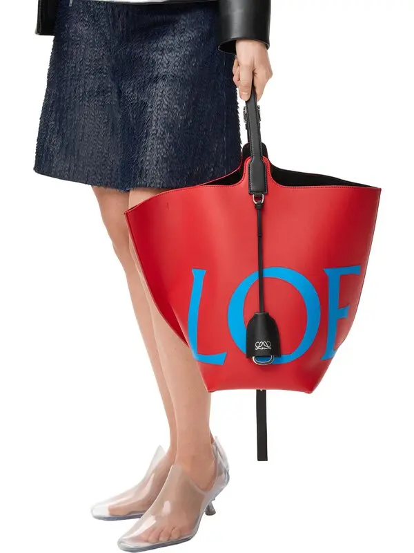 Loewe Large Bilbao Bucket Bag - Red/blue
