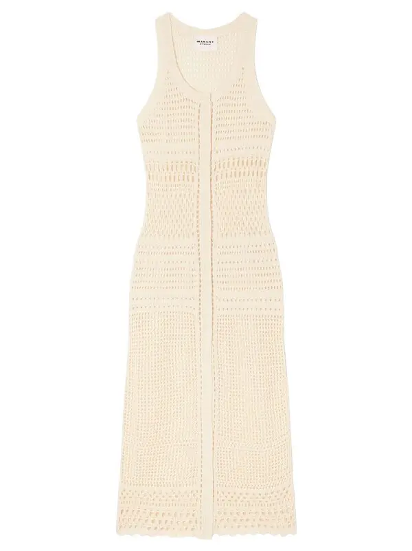 MARANT ETOILE Zaro Open-knit Maxi Dress - Ecru
