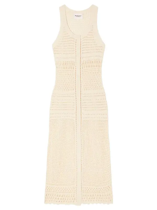 MARANT ETOILE Zaro Open-knit Maxi Dress - Neutrals