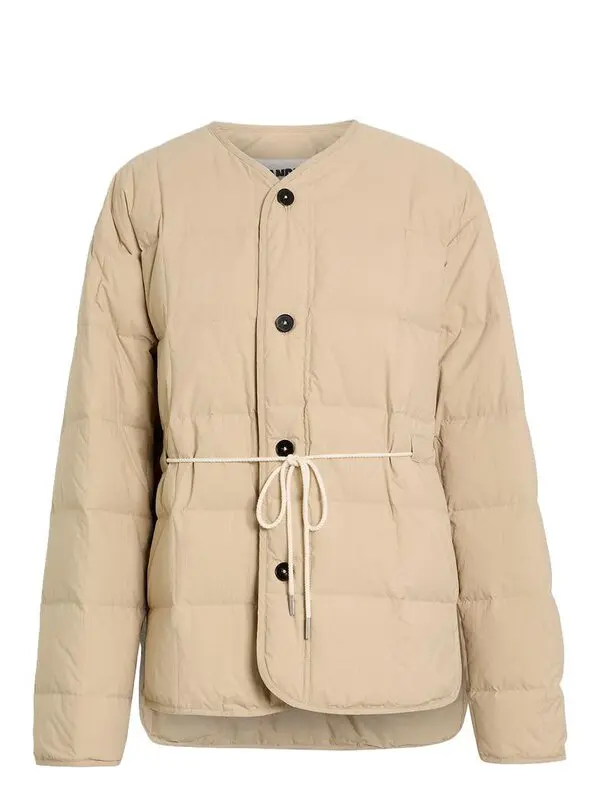 JIL SANDER Quilted Ripstop Jacket - Beige