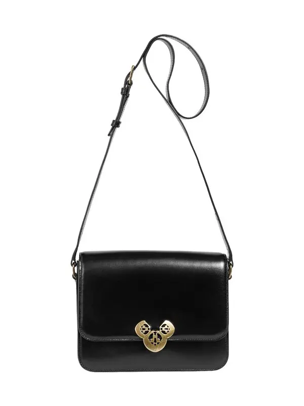 Isabel Marant Elda Leather Crossbody Bag - Black