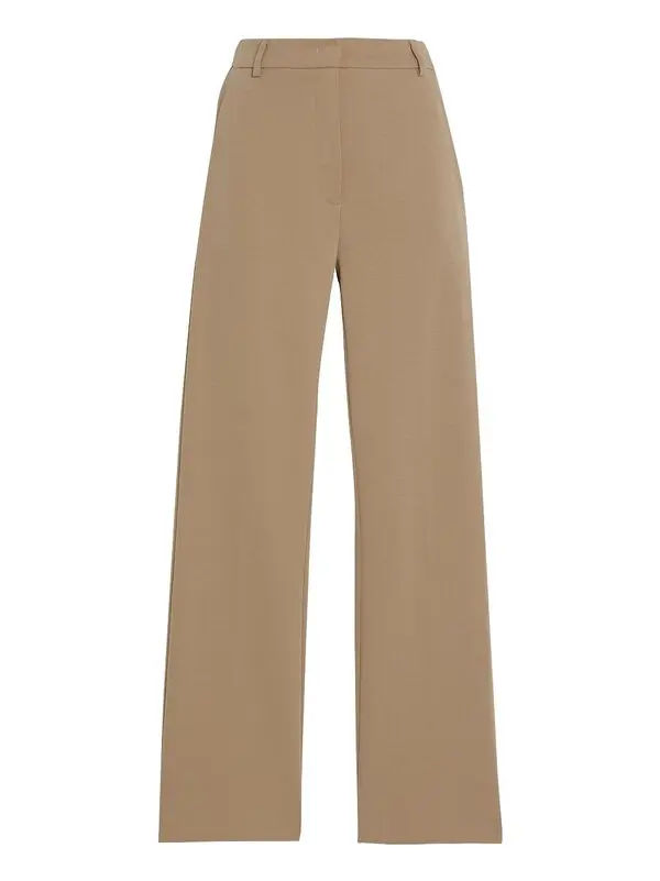 Max Mara Tanga Cotton-blend Jersey Pants - Camel
