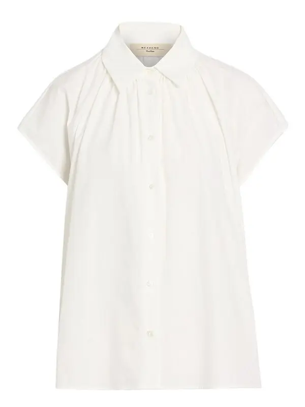 Max Mara Vallo Cotton-poplin Shirt - White
