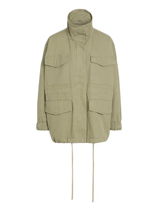 Max Mara Cotton-gabardine Jacket - Army Green