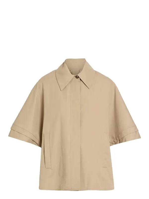 Max Mara Parole Cotton-twill Jacket - Neutral