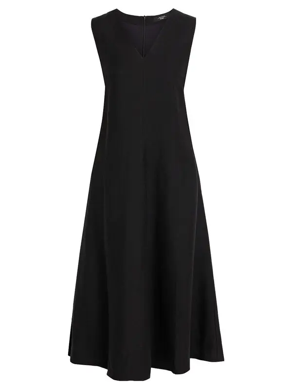 Max Mara Egoista Twill Midi Dress - Black