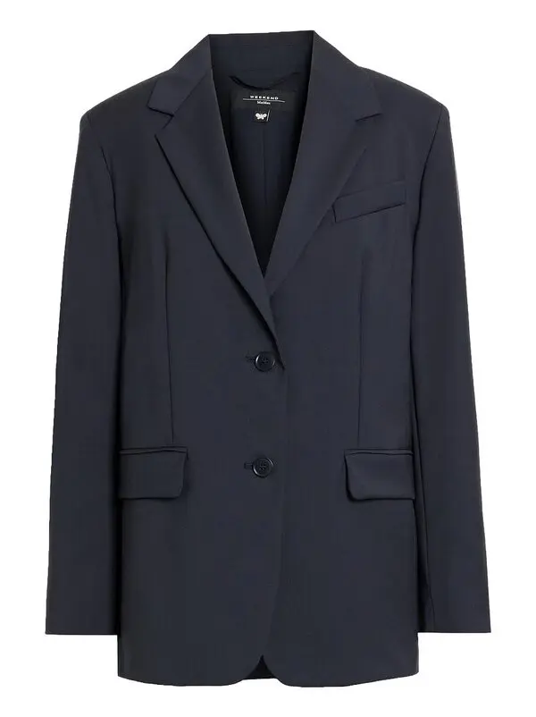 Max Mara Materia Wool Blazer - Navy