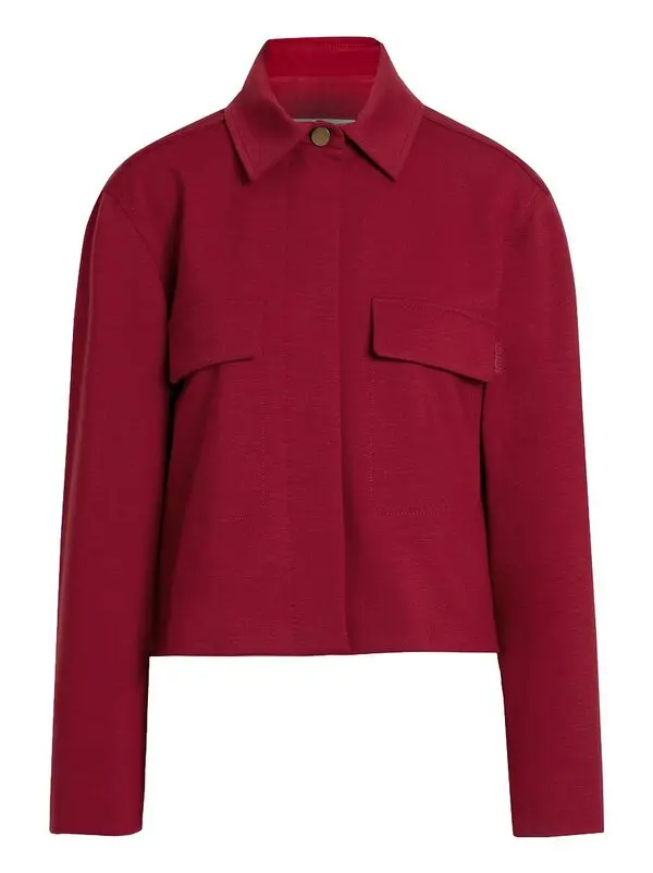 Max Mara Talamo Wool-blend Jersey Jacket - Crimson