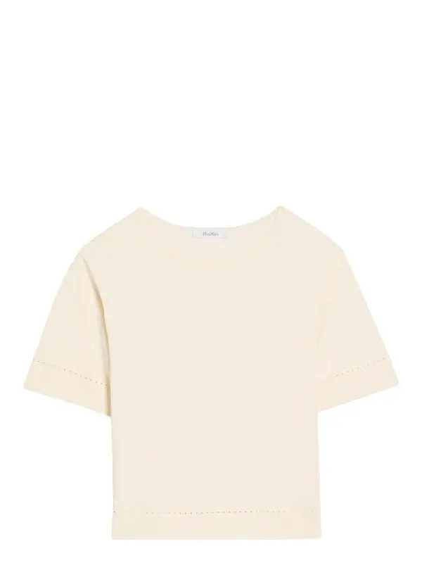 Max Mara Stretch-knit Top - Ivory