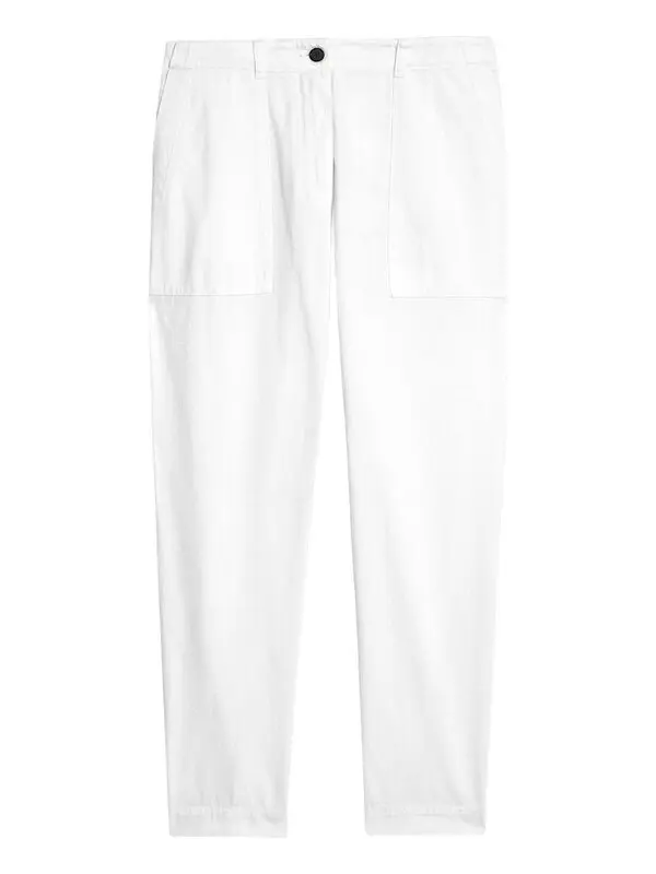 Dries Van Noten Cotton-twill Straight-leg Trousers - White