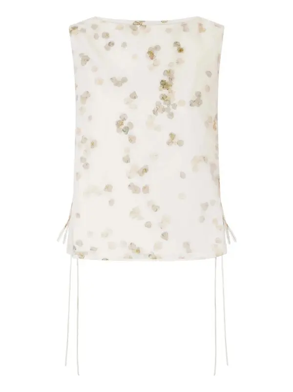 Altuzarra Siggi Printed Cotton-blend Blouse - Neutrals