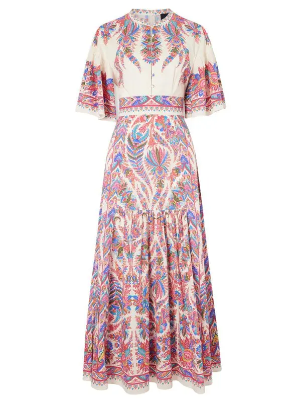Etro Printed Cotton-poplin Maxi Dress - Multi