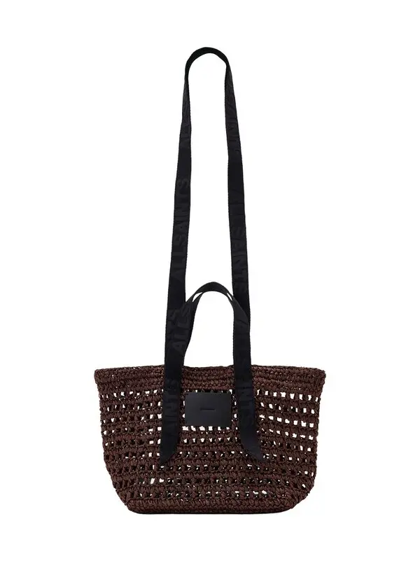 ALLSAINTS Celayne Crochet Woven Tote - Brown