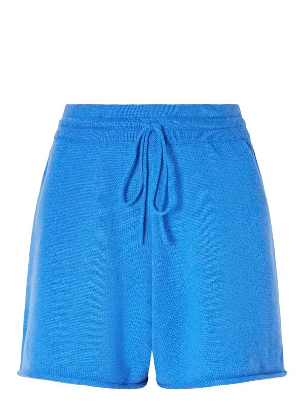 Calle Del Mar Knitted Cashmere Shorts - Blue
