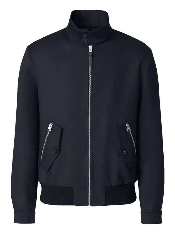 Mackage Wool Gabardine Blouson Jacket - Navy