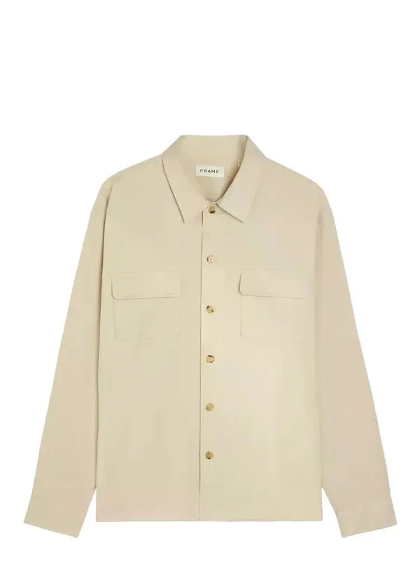 FRAME Patch-pocket Shirt Jacket - Neutrals