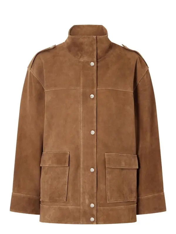 ANINE BING Roux Suede Jacket - Brown