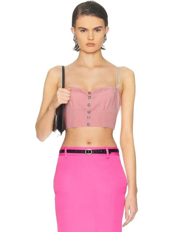 Dolce & Gabbana Sleeveless Knit Top - Dark Powder Pink