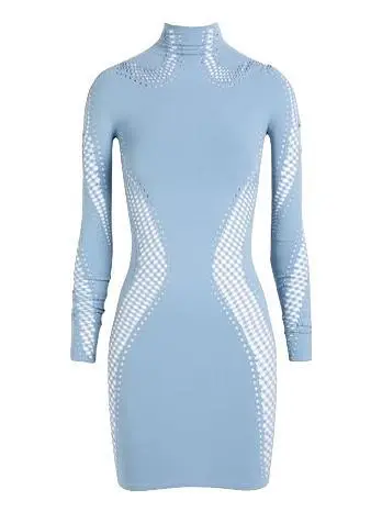 MUGLER Mini Bodycon Dress - Light Blue