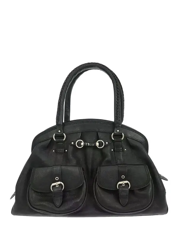 Dior 2006 My Duffle Leather Handbag - Black