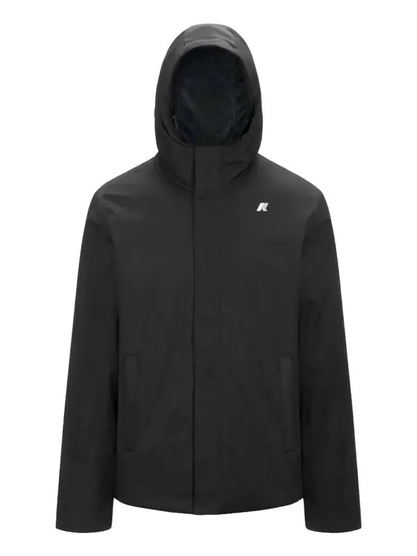 K-WAY Padded Hooded Jacko Coat - Black