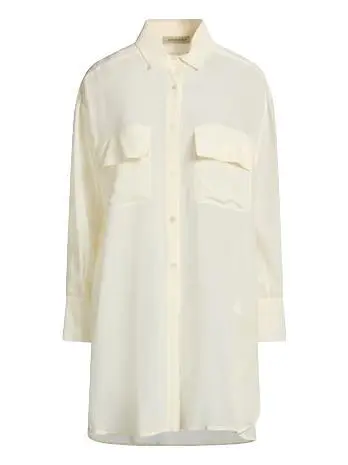 GENTRYPORTOFINO Long Sleeve Silk Shirt - White