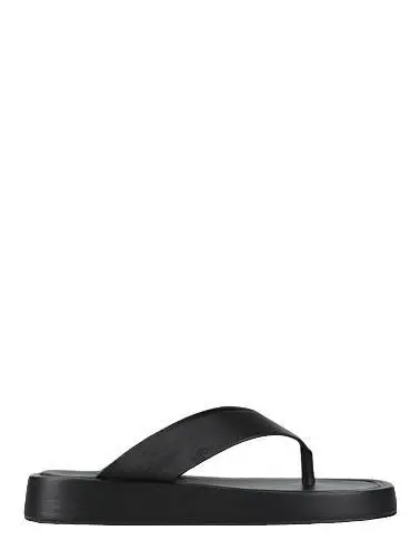 ALOHAS Thong Sandal In Bovine Leather - Black