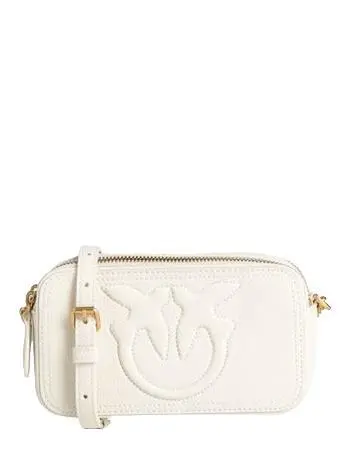 Pinko Leather Camera Cross-body Bag - Beige