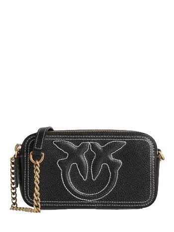 Pinko Leather Camera Cross-body Bag - Black