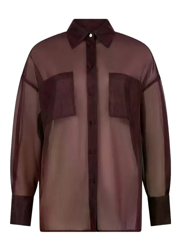 Liu Jo Collared Pocket Shirt - Brown