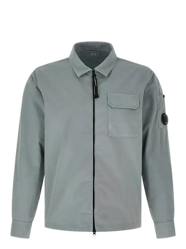 C.P. COMPANY Chest Pocket Cuffed Lente Overshirt - Blue