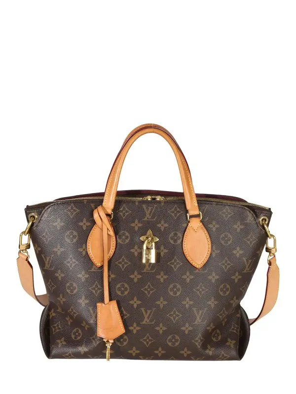 LOUIS VUITTON Monogram Canvas Flower Zipped Tote Mm - Brown