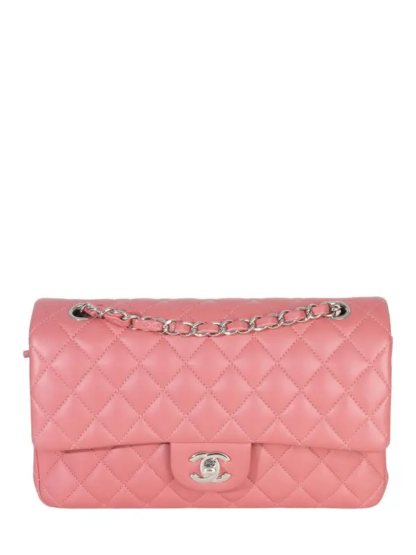 Chanel Quilted Lambskin Classic Double Flap Bag - Pink