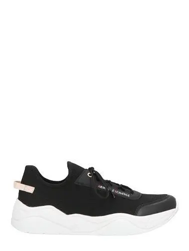 Armani Exchange Low-top Knit Sneakers - Black