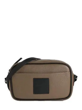 Karl Lagerfeld Khaki Cow Leather Camera Bag - Beige