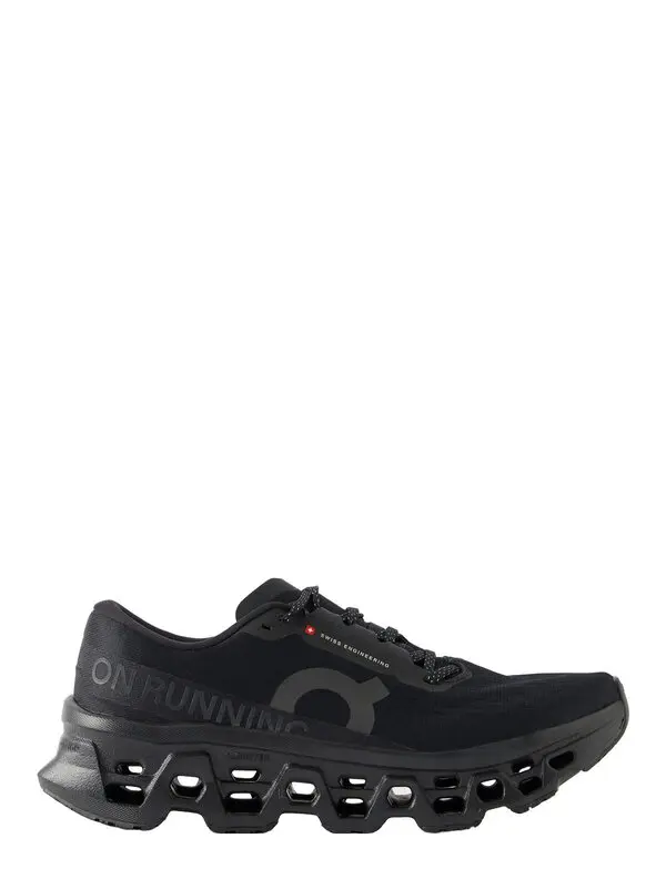 On Cloudmonster 3 Rubber-trimmed Mesh Sneakers - Black