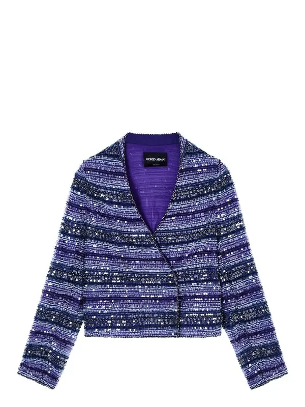 Giorgio Armani Embroidered Jacket - Patterned