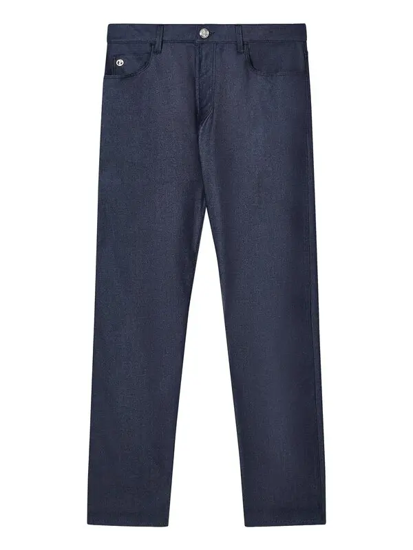 Giorgio Armani Stretch Cotton Denim Twill Jeans - Blue