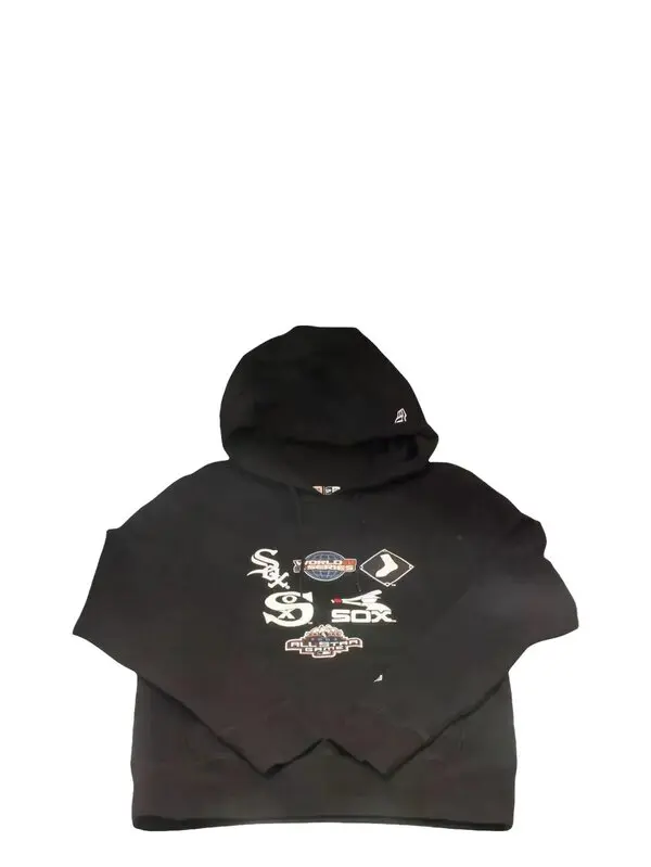 New Era Mlb Chicago Sox Patch Hoodie - Black