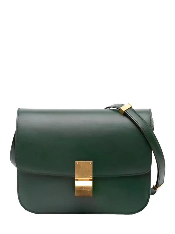 Celine 2017 Medium Classic Box Crossbody Bag - Green