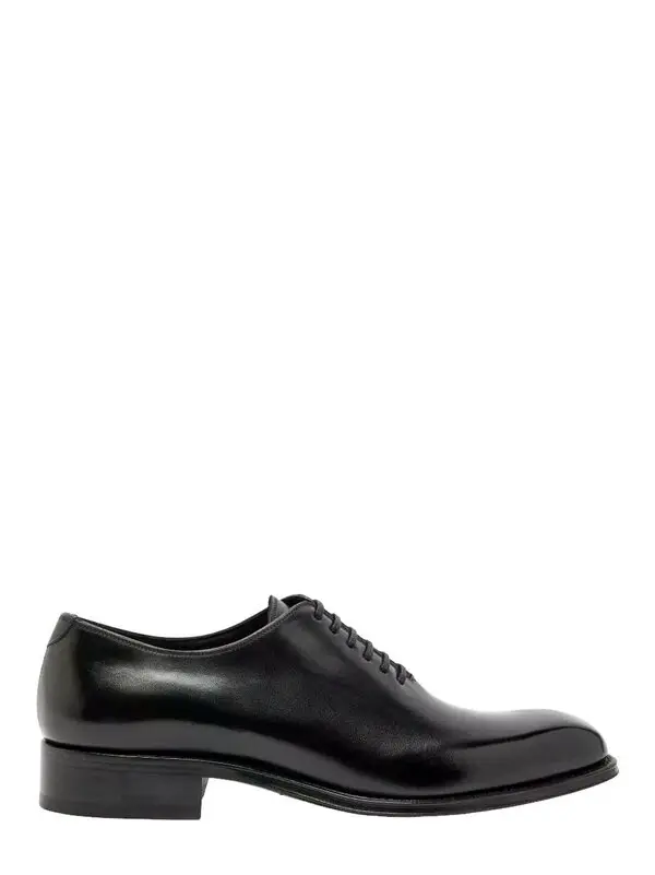 TOM FORD Claydon Leather Oxford Shoes - Black