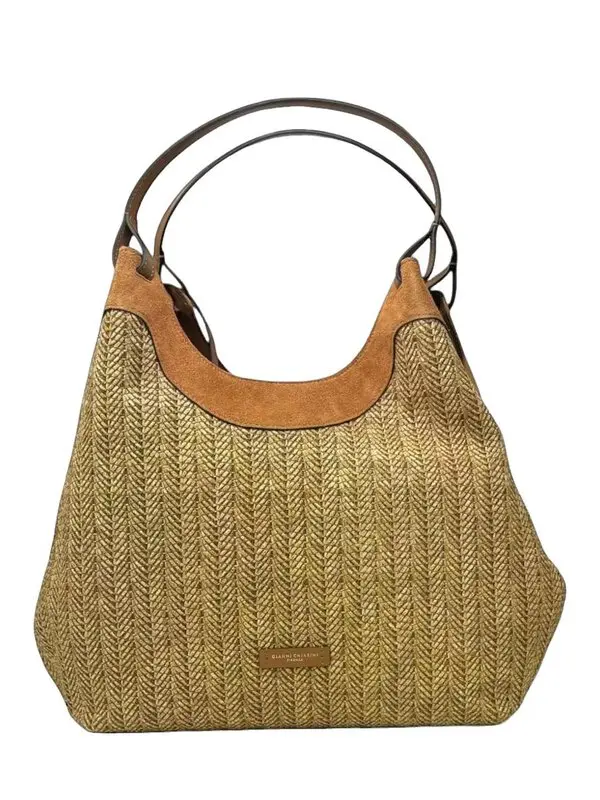 GIANNI CHIARINI Two-tone Shoulder Bag - Neutrals